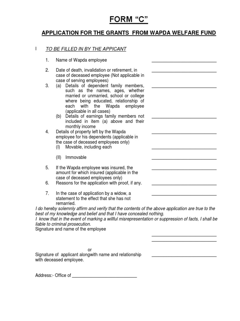 Form C-1 & 2 | PDF | Retirement | Government Information
