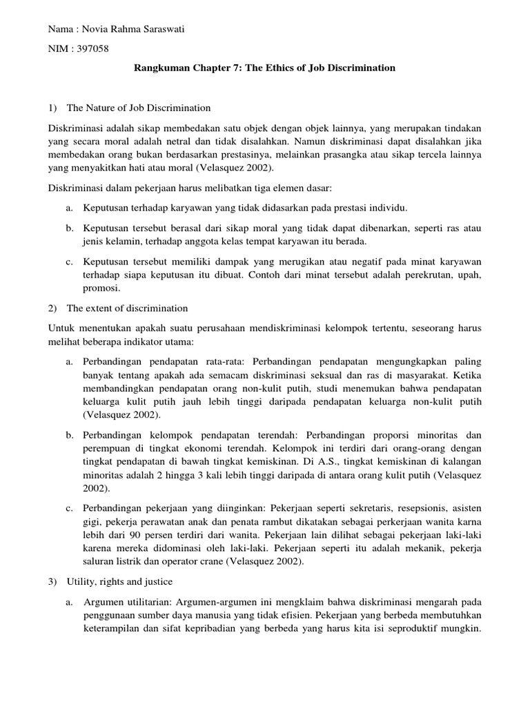 Rangkuman Chapter 7 | PDF