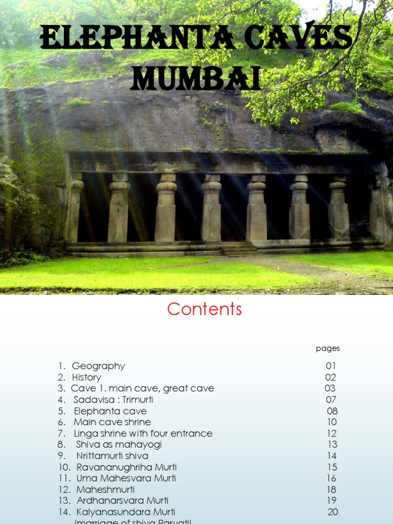 Elephanta Caves | PDF | Hindu Gods | Hindu Mythology