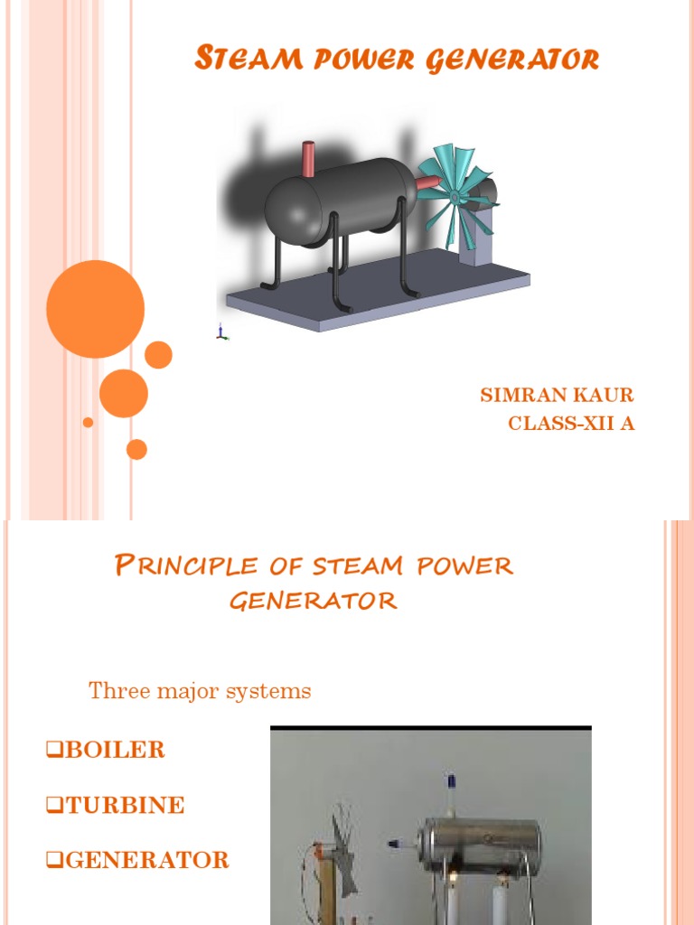 Steam Power Generator Overview | PDF | Steam | Steam Engine