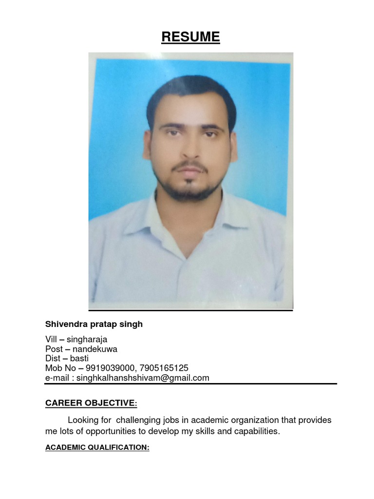 RESUME - Docx Shivam | PDF