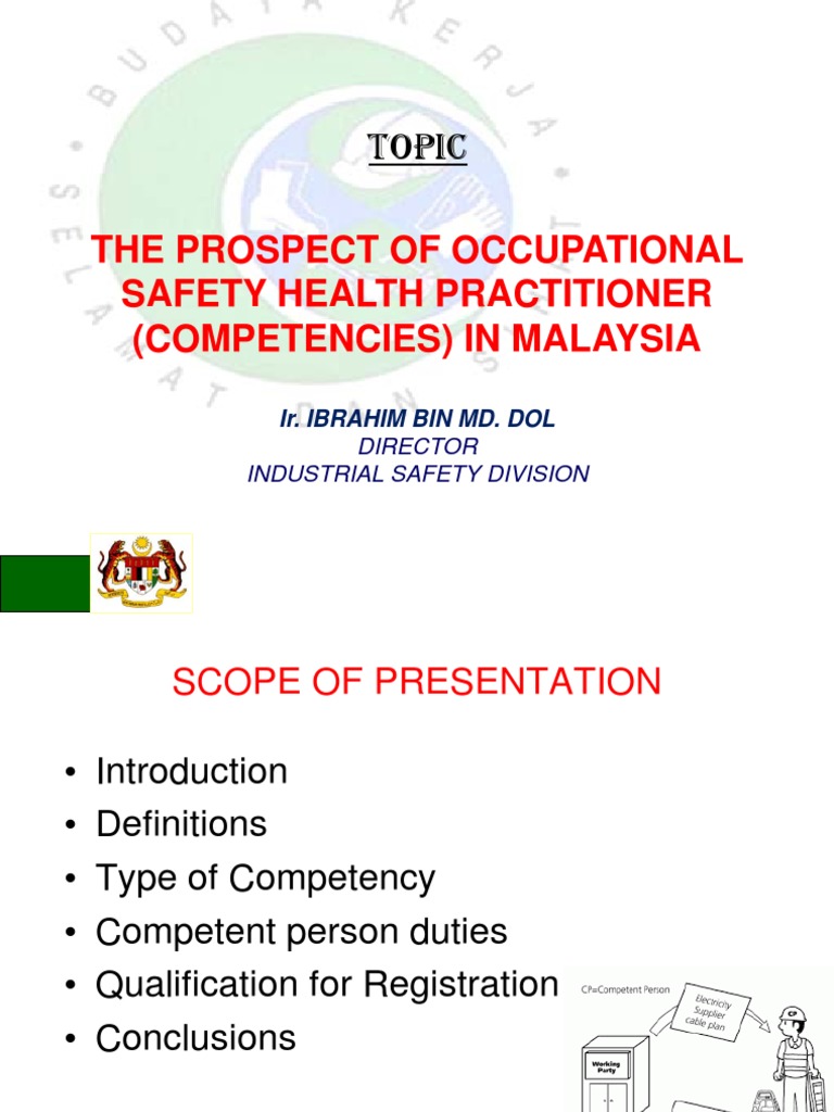 The Prospect of OSH Competency | PDF | Occupational Hygiene ...