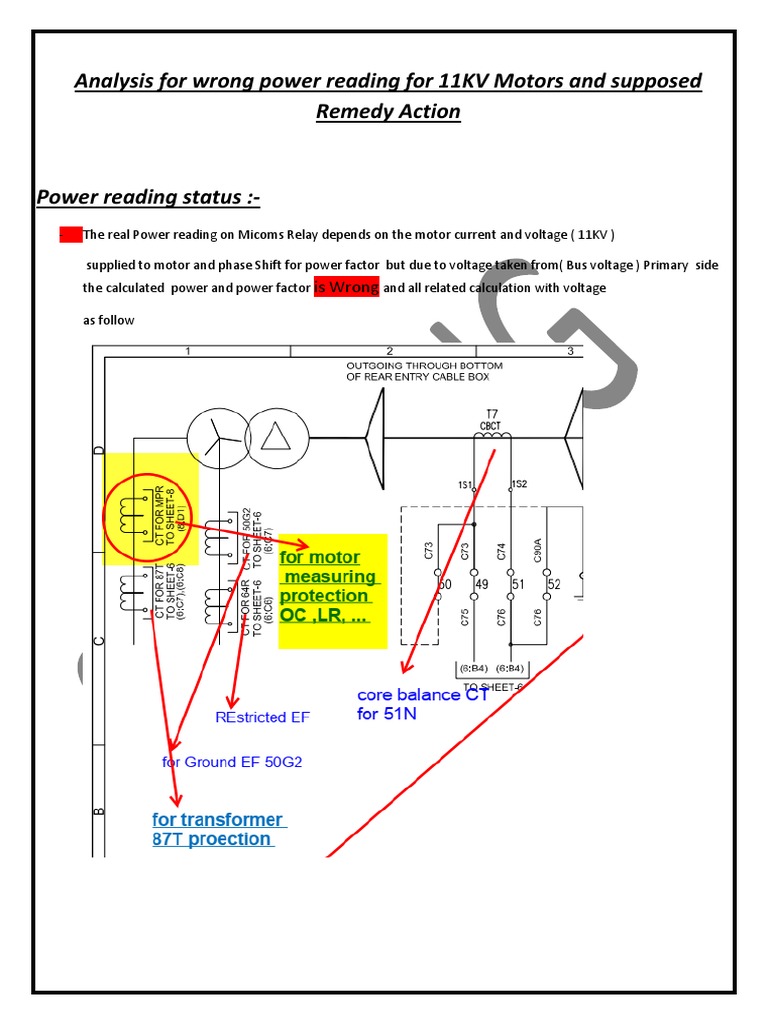 11kv Motor Wrong Power Reading | PDF