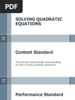 Flow Chart Solving A Quadratic Equation | PDF