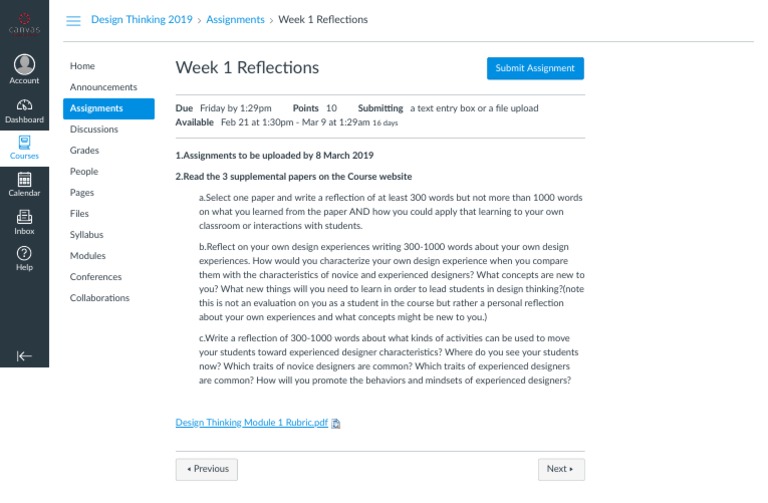 Week 1 Reflections | PDF | Behavior Modification | Teaching