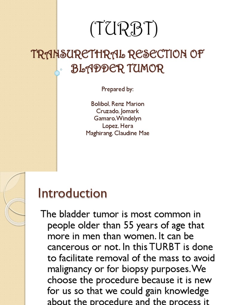 TURBT Procedure Guide | PDF | Urinary Bladder | Kidney