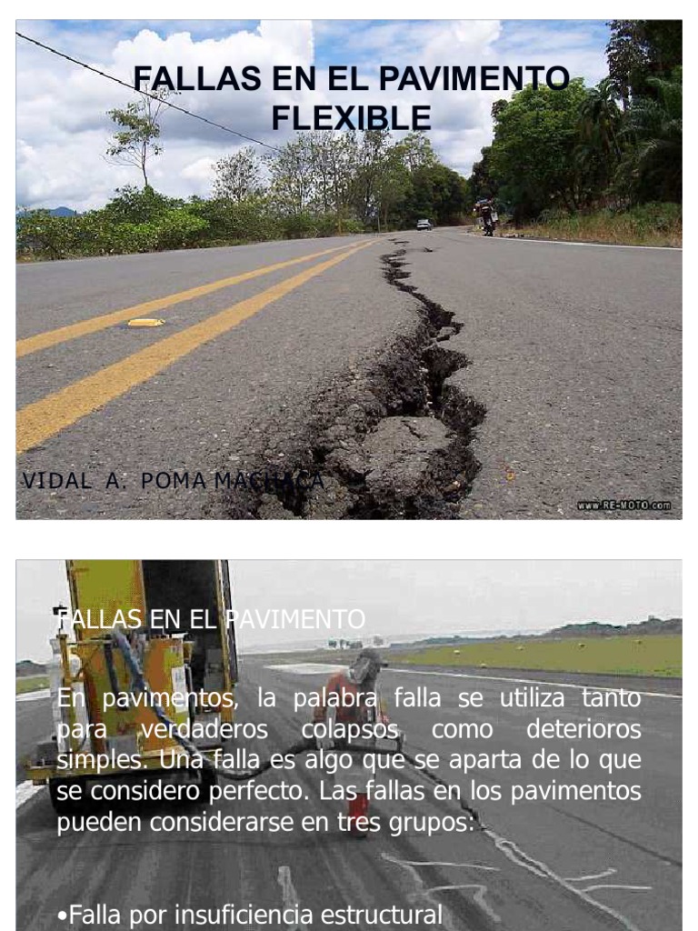Fallas En El Pavimento Flexible Pdf Fatiga Material Materiales