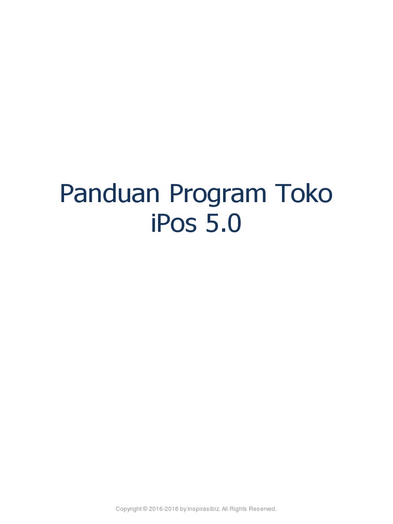 Panduan Ipos 5.0 PDF | PDF