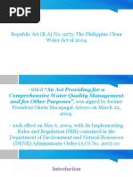 RA 9275 Clean Water Act With Examples | PDF
