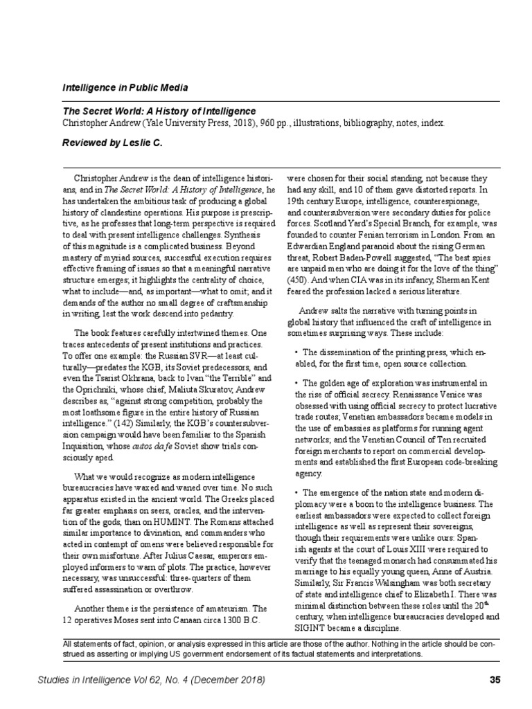 The Global History of Intelligence: From Ancient Divination to Modern ...