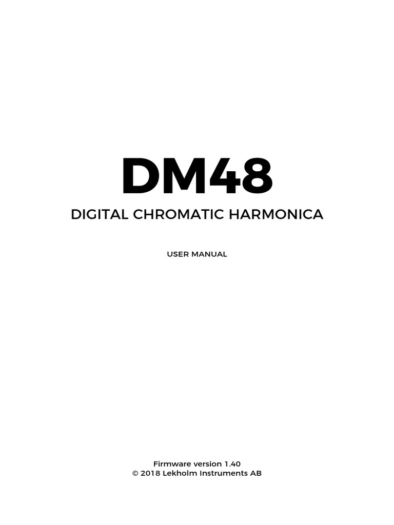 DM48 Manual | PDF | Synthesizer | Usb