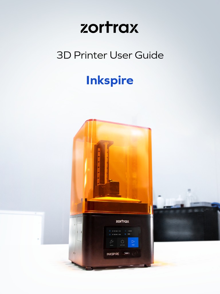 User Guide Zortrax Inkspire | PDF | 3 D Printing | 3 D Modeling