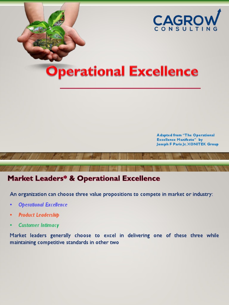 Operational Excellence Framework Overview | PDF | Supply Chain | Leadership