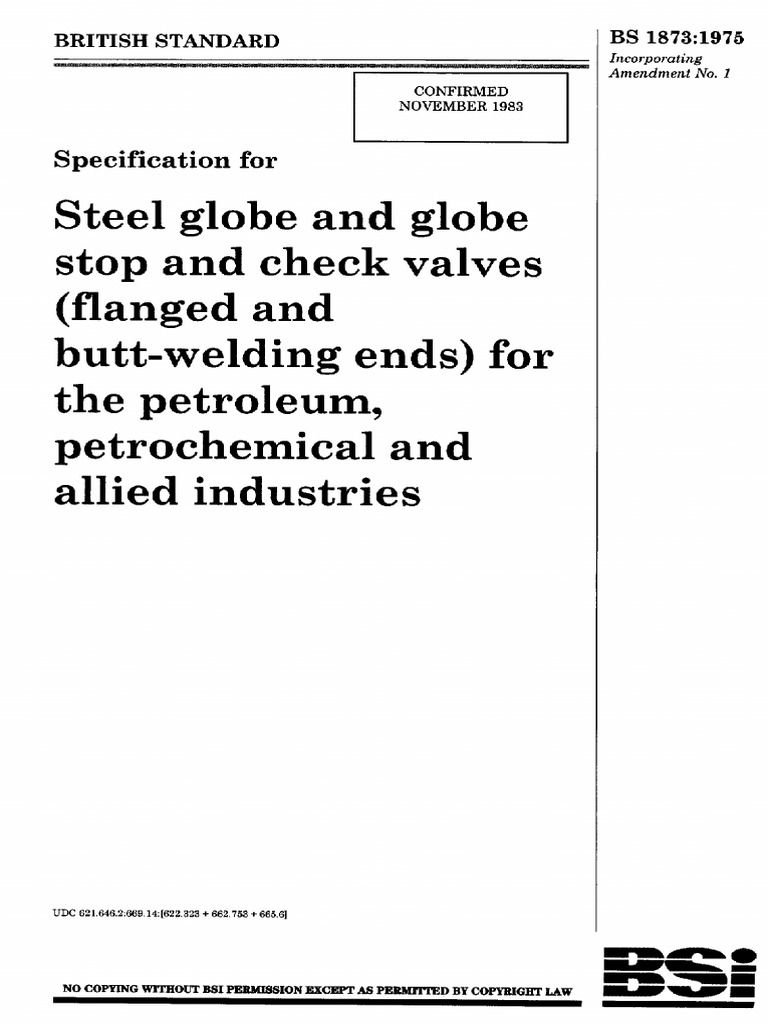 BS 1873 PDF | PDF