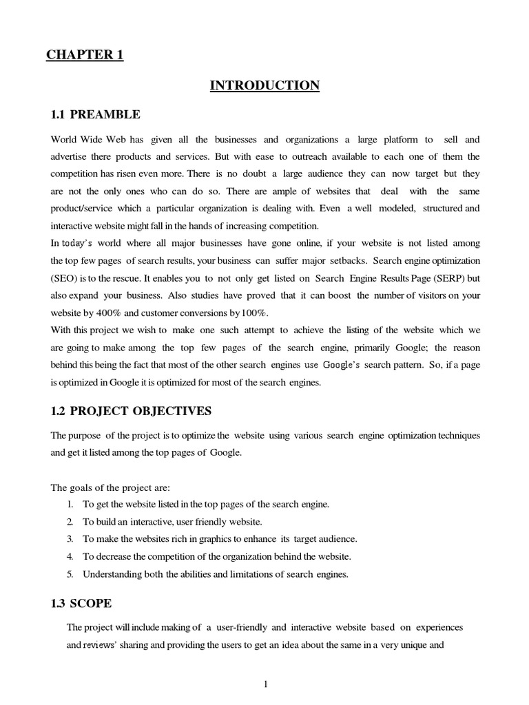 Internship Report | PDF | Search Engine Optimization | Web Search Engine