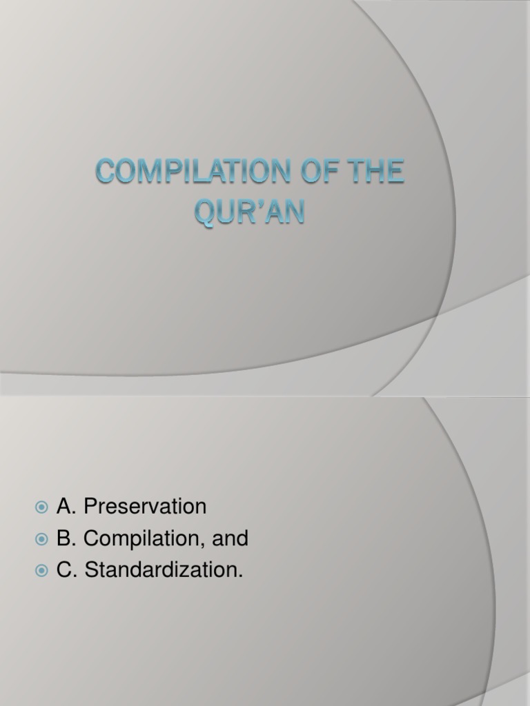 Compilation of The Qur'An | PDF | Umar | Quran