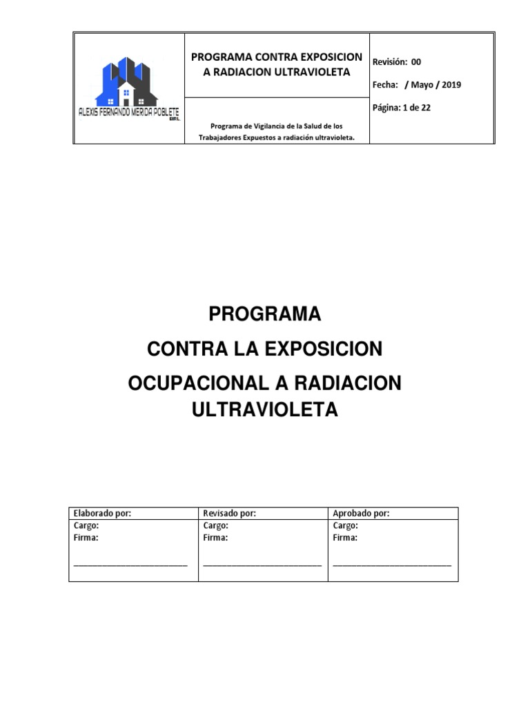 Programa Radiacion Uv | PDF | Luz de sol | Ultravioleta
