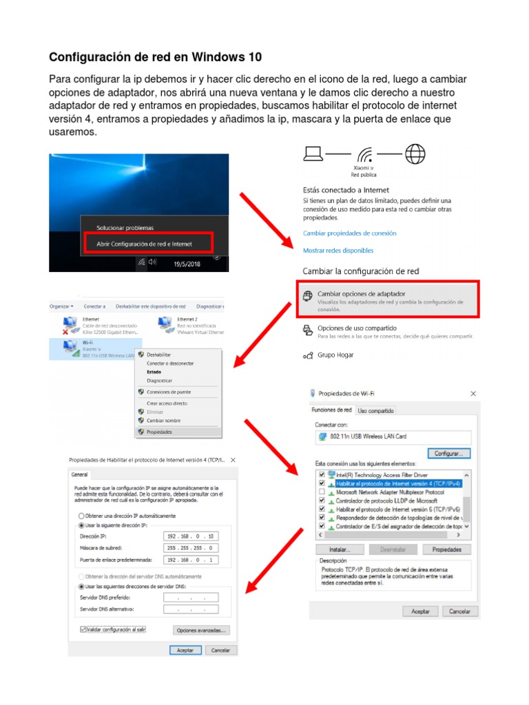 Configuracion de Red en Windows 10 | Impresora (Computación ...