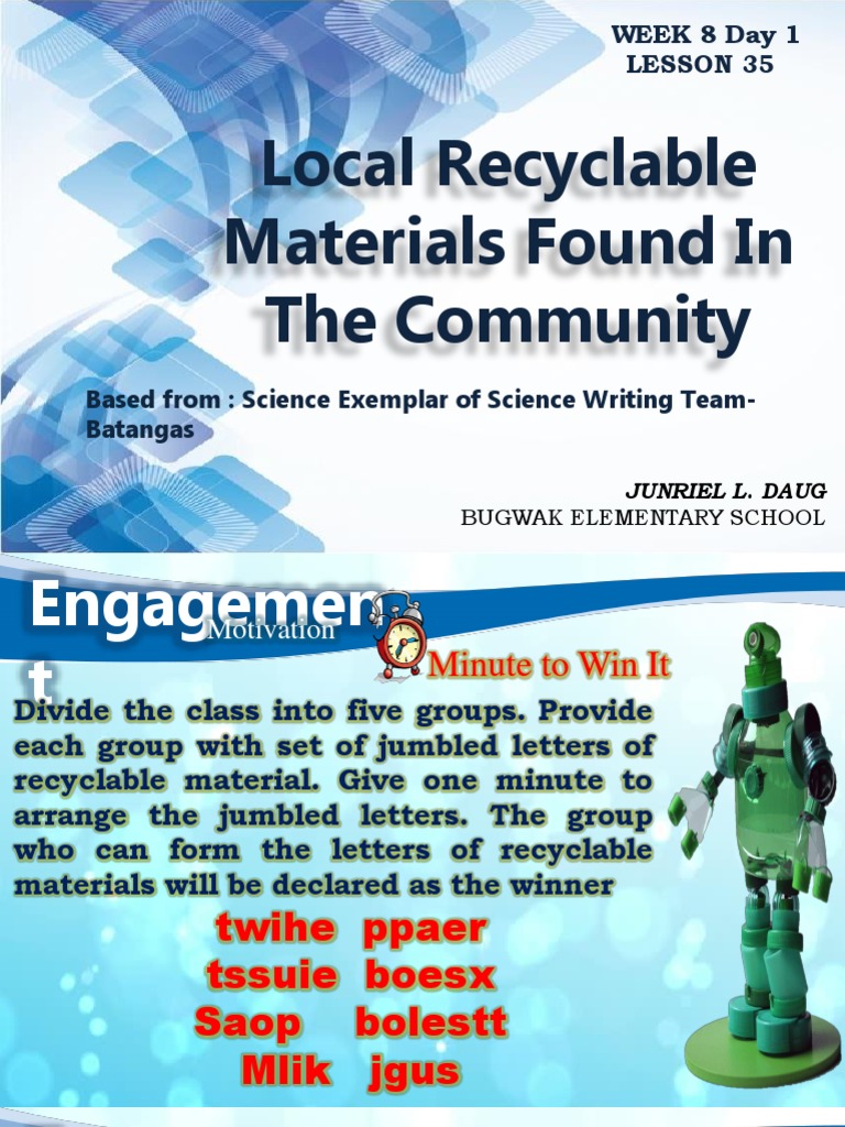Recycling and Repairing Waste Materials | PDF | Recycling | Cookware ...