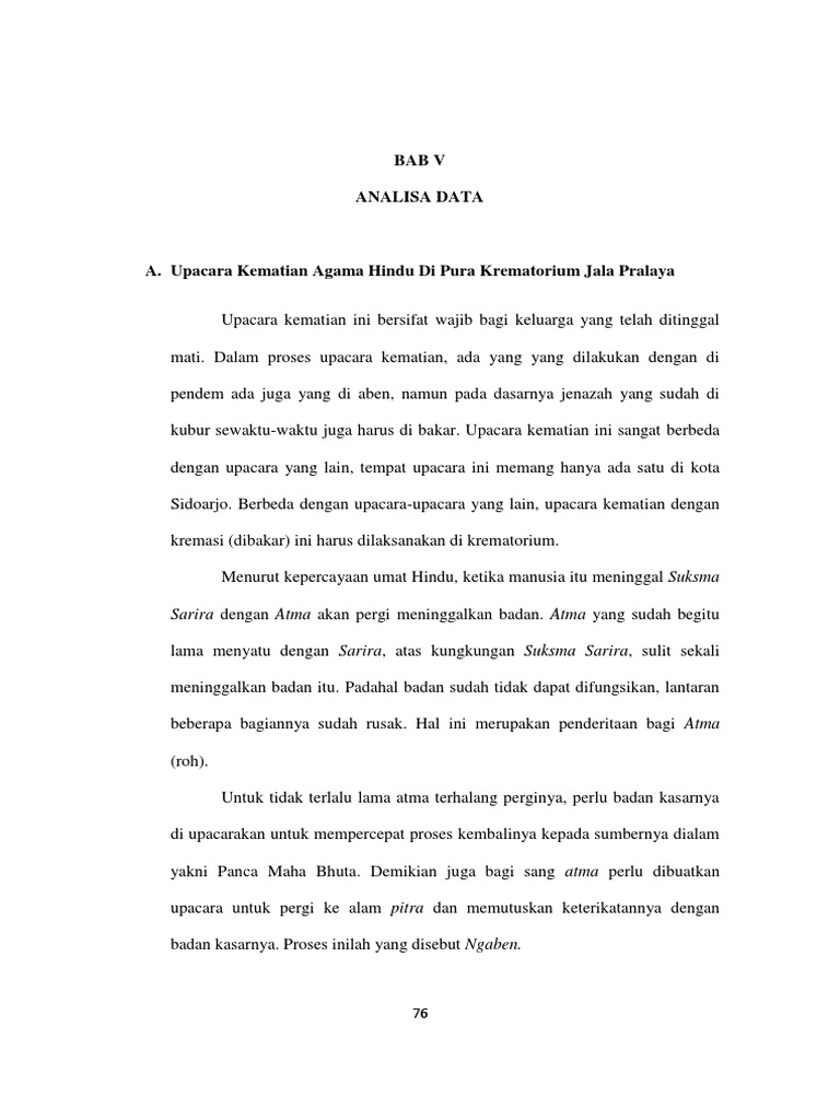 Upacara Ngaben di Krematorium Jala Pralaya | PDF | Ilmu Sosial | Agama ...