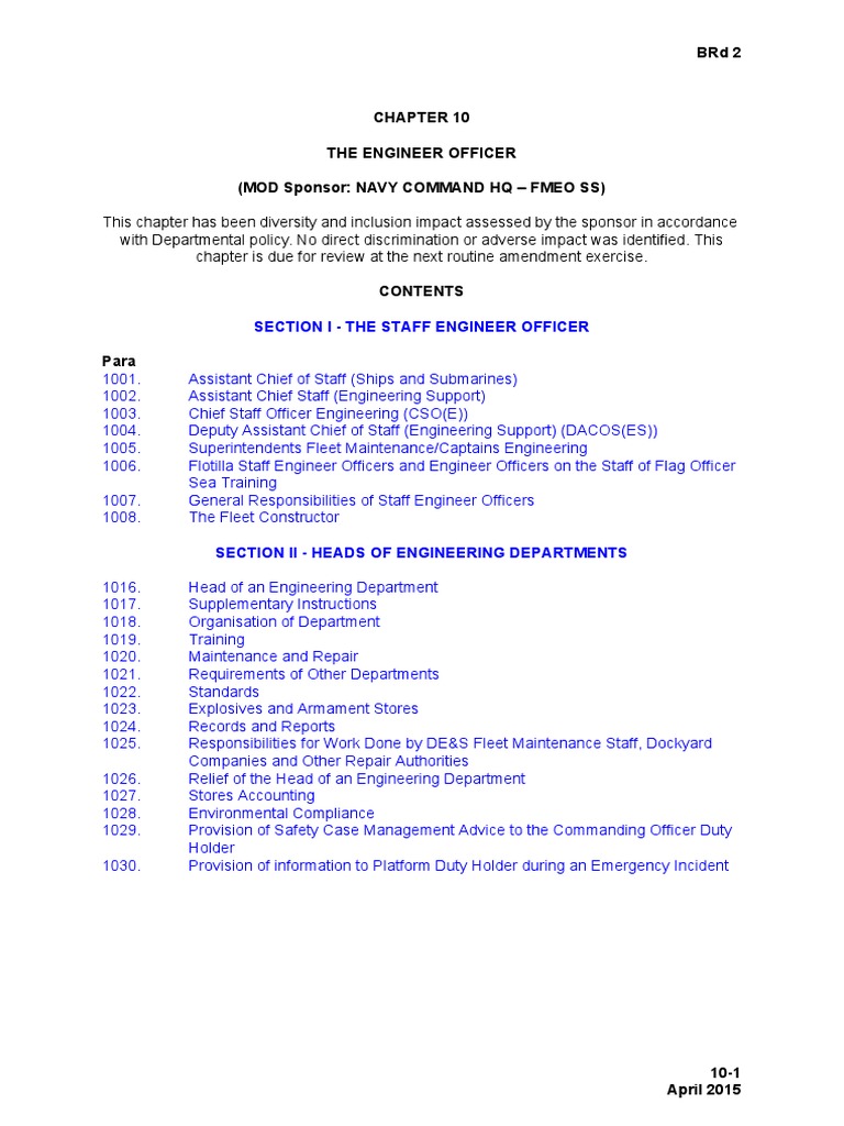 Royal Navy Engineer Officer Roles | PDF | Ships | Submarines