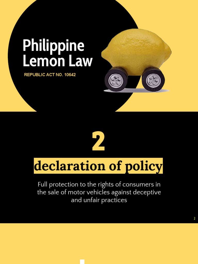 Lemon Law PDF | PDF | Government | Common Law