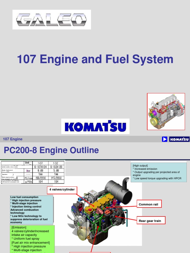 107 Engine and Fuel System | PDF | Fuel Injection | Pump