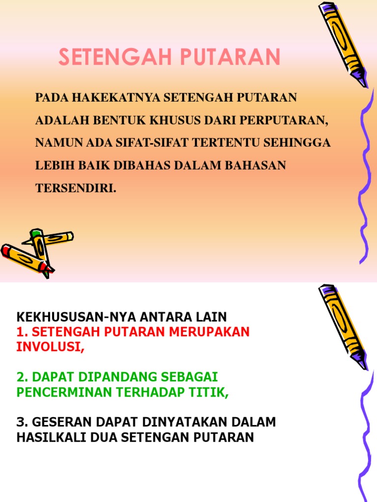 Definisi dan Teorema Setengah Putaran | PDF