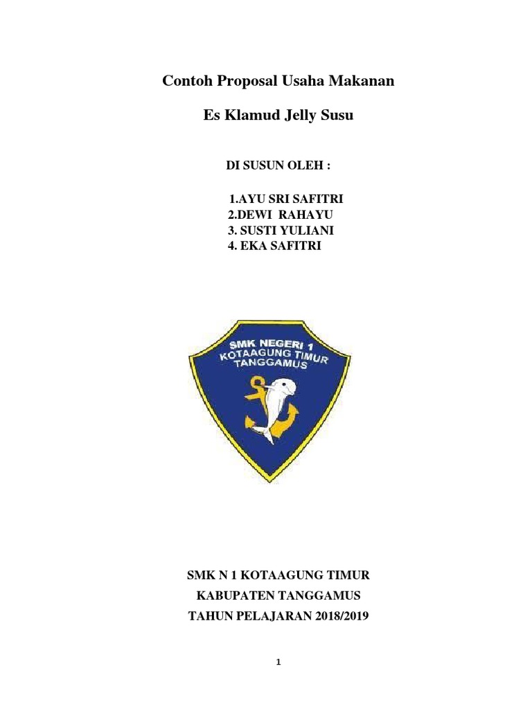 Contoh Proposal Usaha Makanan | PDF