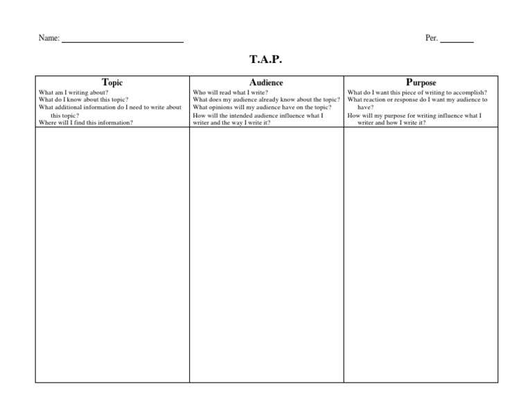 Topic Audience Purpose PDF | PDF