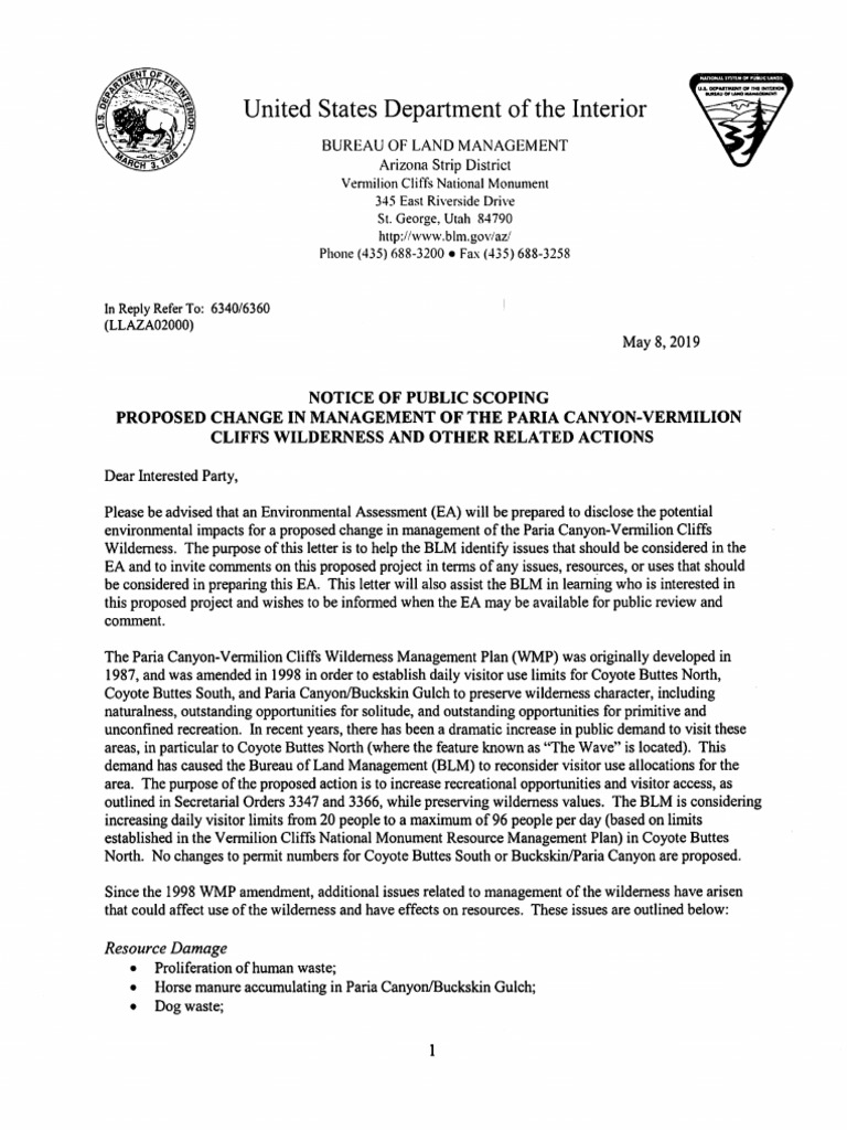 Final Scoping Letter 5-8-2019 | PDF | Business