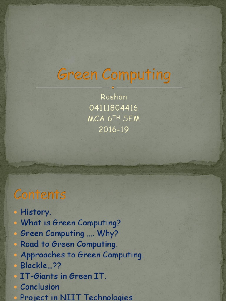 Green Computing | PDF | Selenium (Software) | Computing
