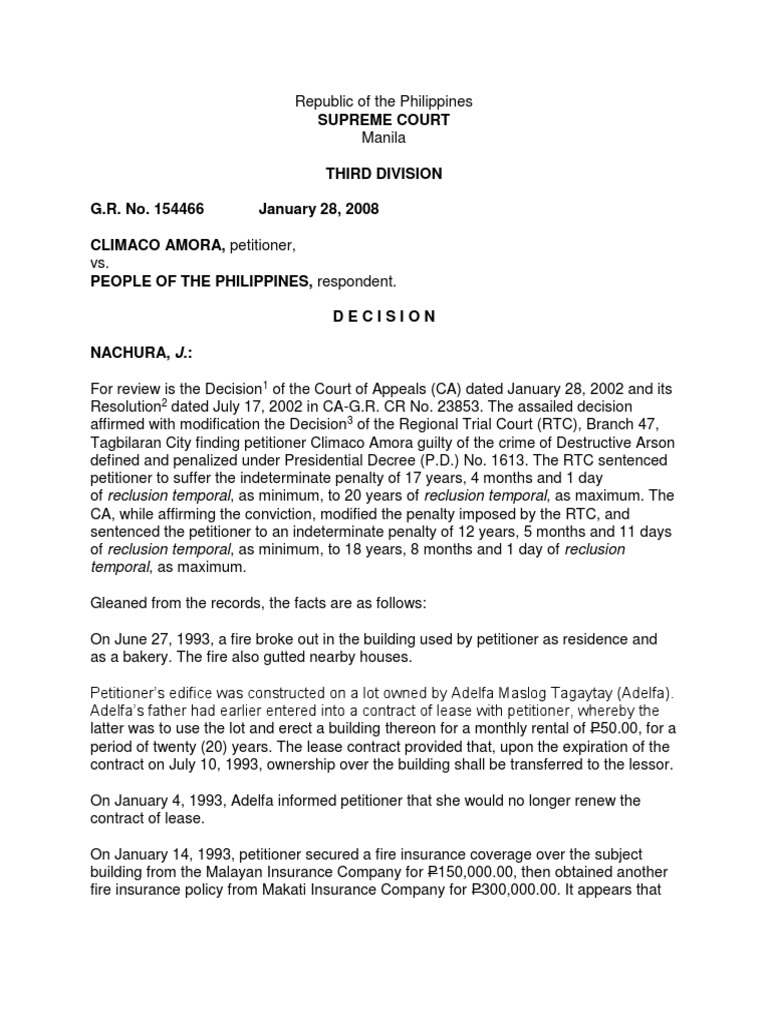 Republic of The Philippines | PDF | Circumstantial Evidence | Arson