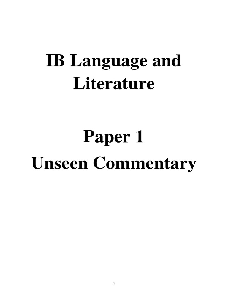 IB Language and Literature | PDF | Language Arts & Discipline | Foreign ...