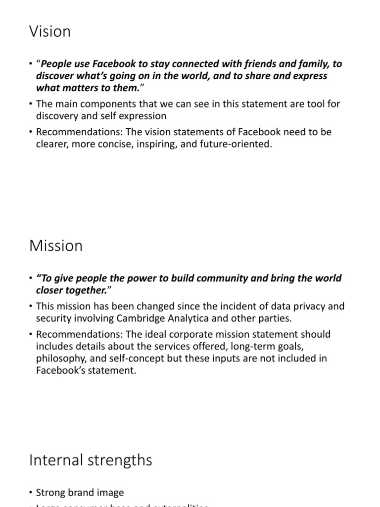 Vision&Mission IFE Matrix | PDF | Business | Finance & Money Management