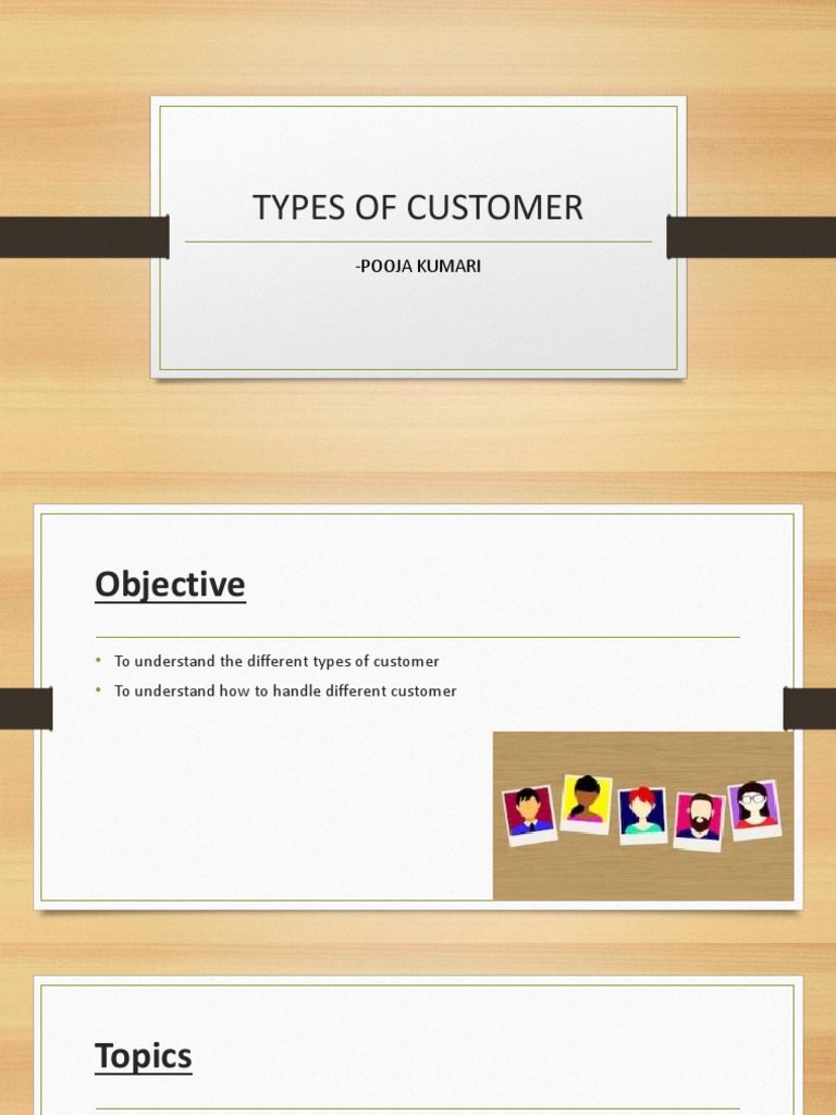 Understanding Customer Types and Handling | PDF