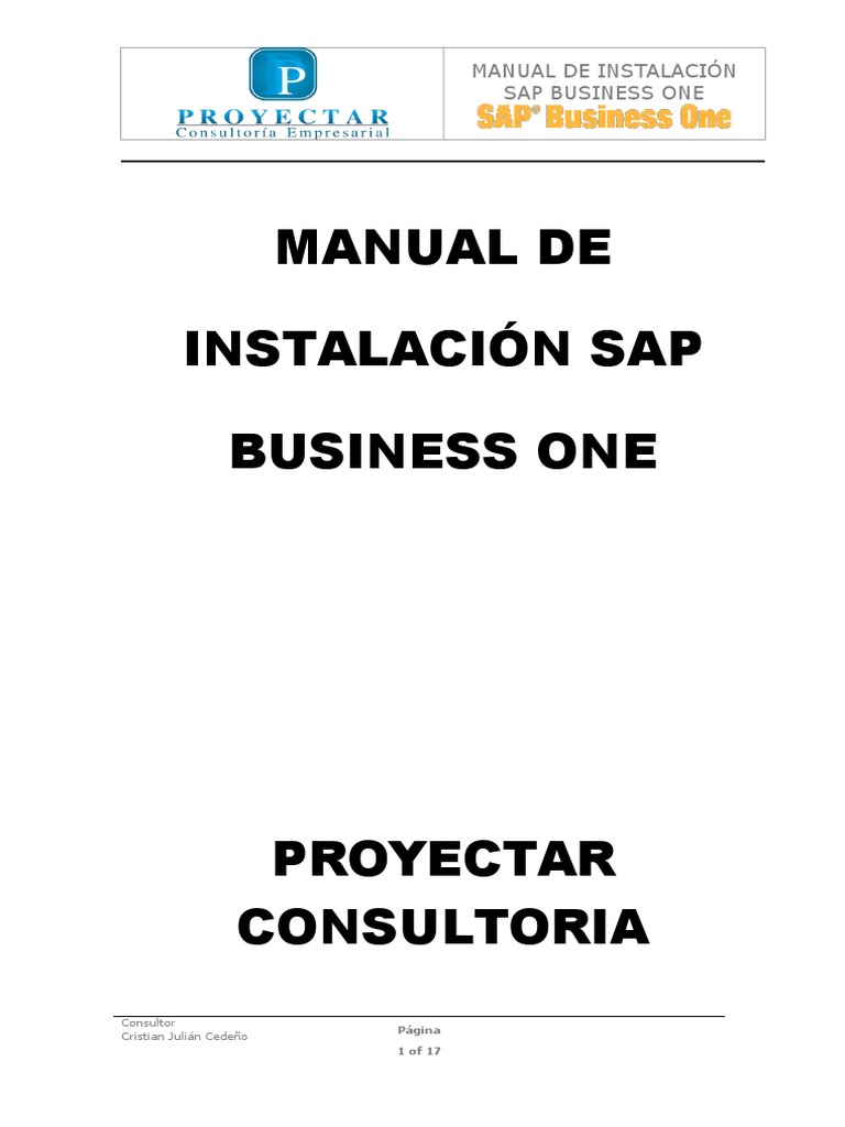 Manual Instalacion Sap | PDF | Point and Click | Ventana (informática)