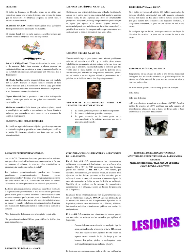 Triptico | PDF | Castigos | Robo