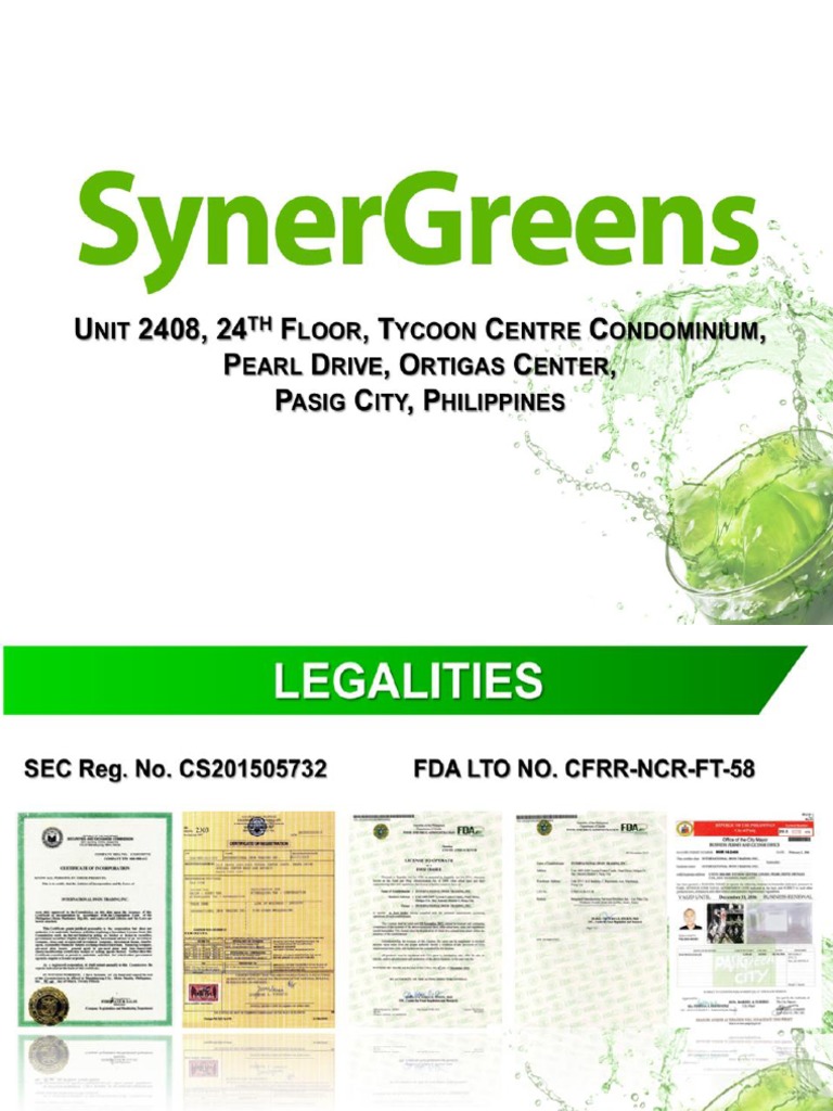 Synergreens New Official Presentation | PDF