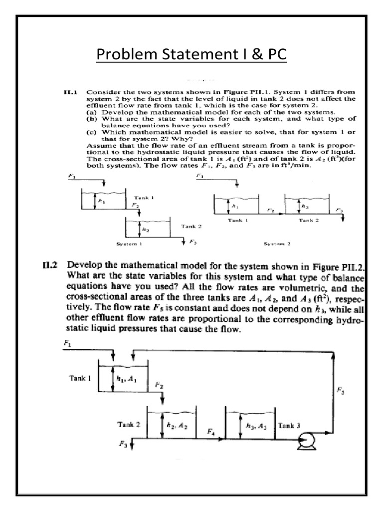 Problem Statement I | PDF