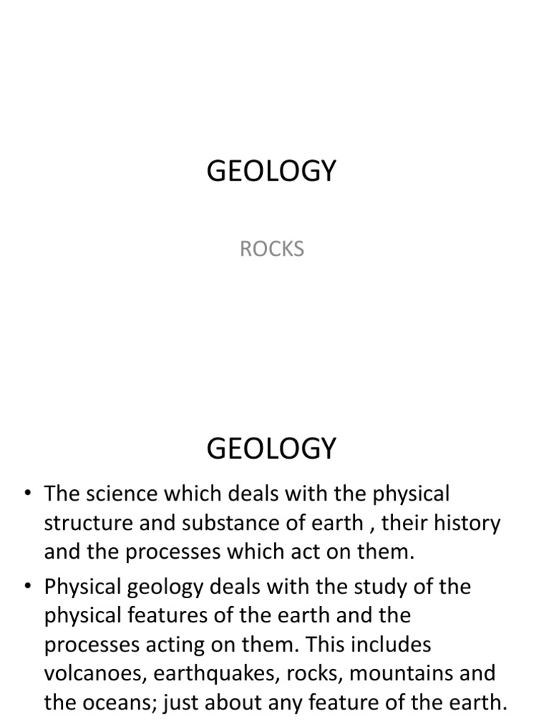 Geology | PDF | Rock (Geology) | Igneous Rock