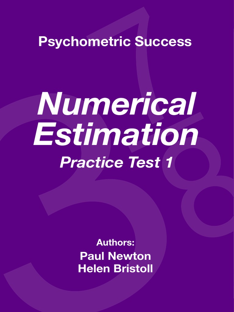 Psychometric Success Numerical Ability - Estimation Practice Test 1 ...