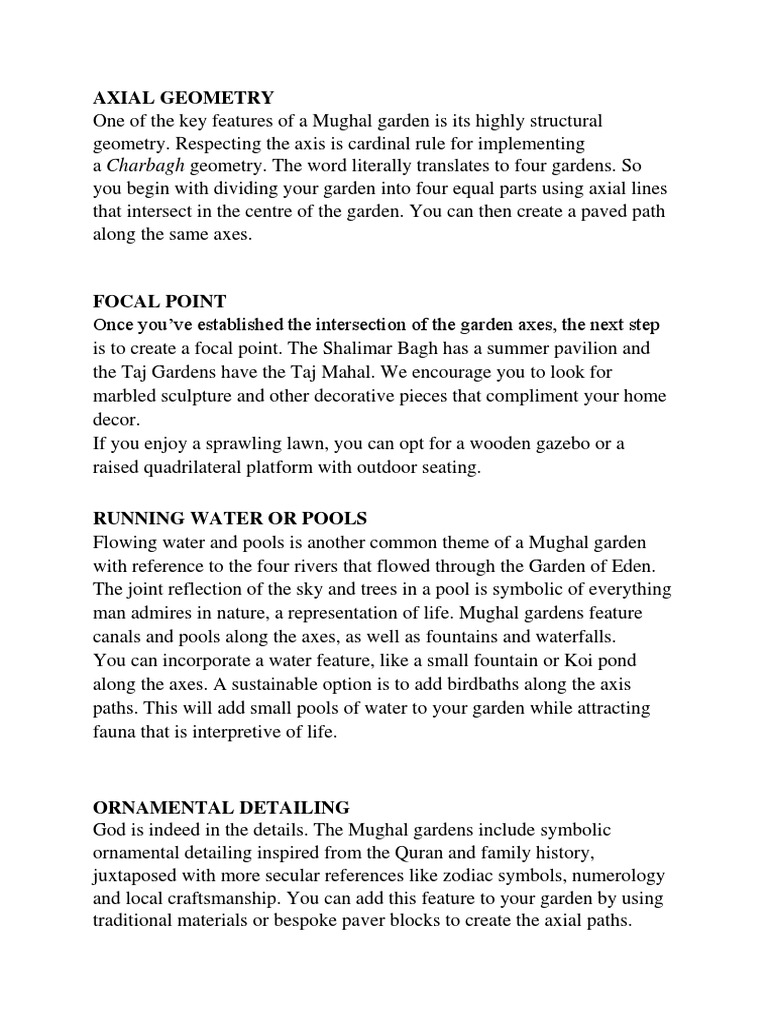 Axial Geometry | PDF | Gardens | Environmental Design