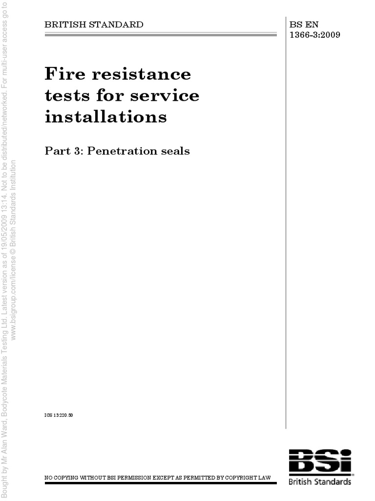 BS en 1366-3 2009 PDF | PDF | Business