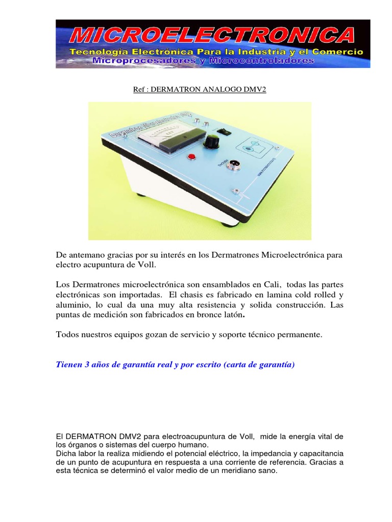 Info DMV2 Dermatron | PDF | Aluminio | Electromagnetismo