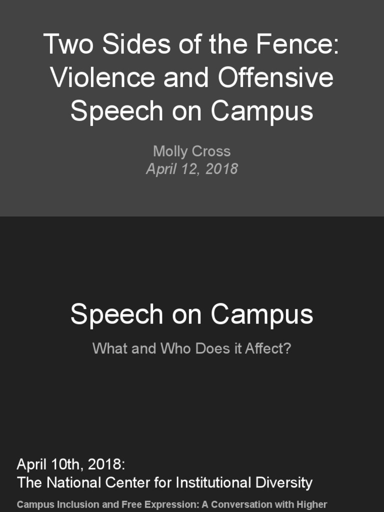 Campus Free Speech vs. Hate Speech Debate | PDF | Milo Yiannopoulos ...