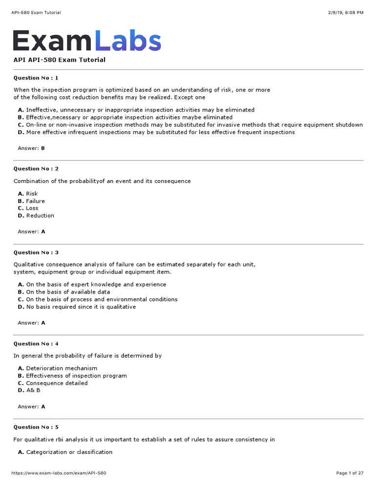 API-580 Exam Study Guide | PDF | Risk Management | Fracture