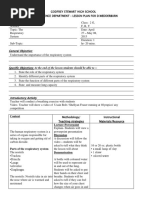 Detailed Lesson Plan Respiratory System | PDF | Respiratory Tract ...