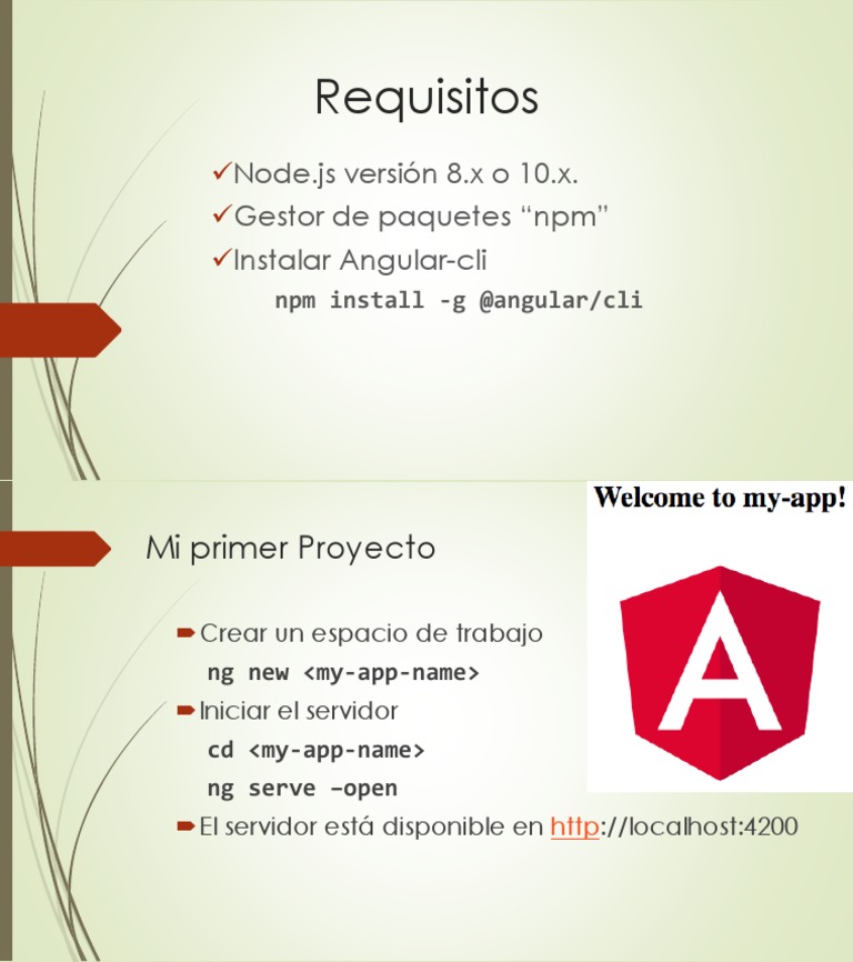 Guía para Crear un Proyecto Angular | PDF