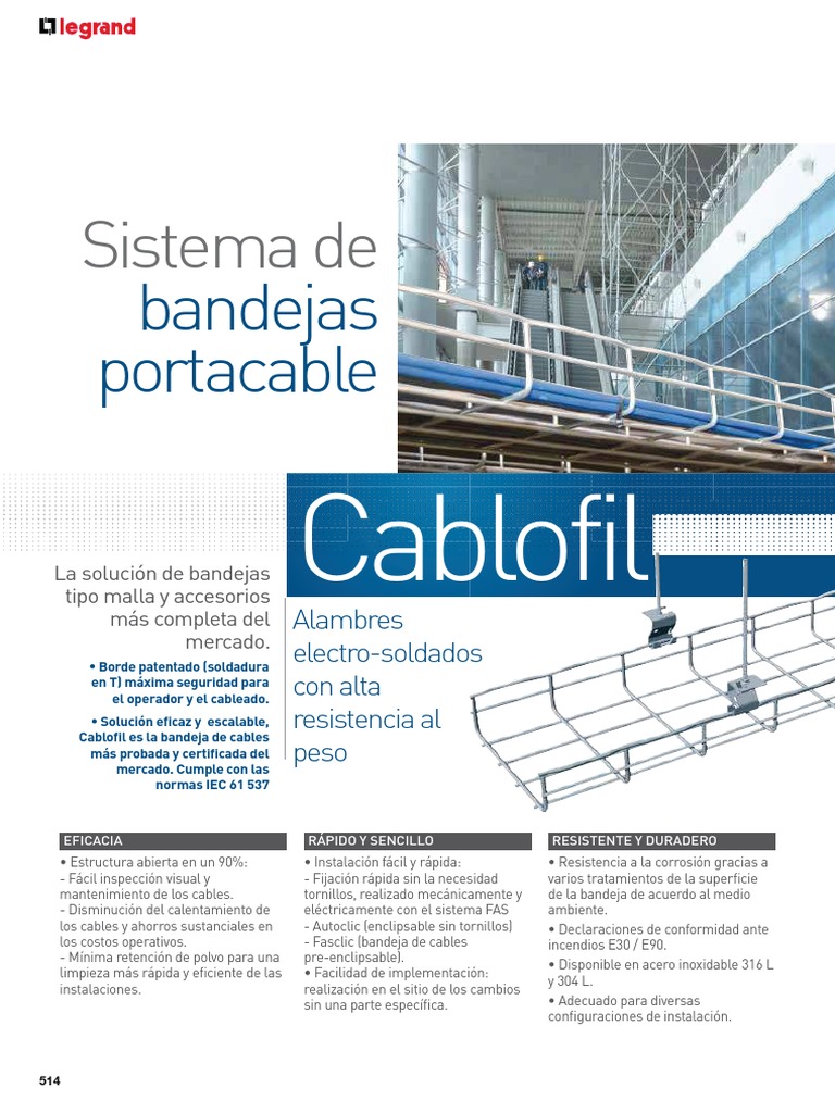 Bandejas Cablofil 2019 PDF | PDF | Tornillo | Naturaleza